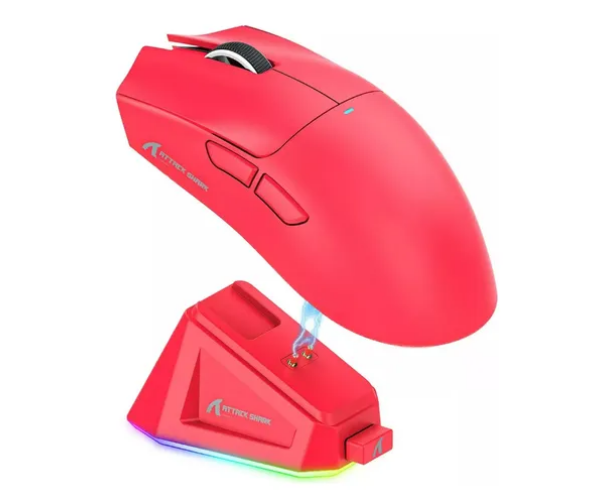 MOUSE GAMER SEM FIO ATTACK SHARK X11-RED – ND.com