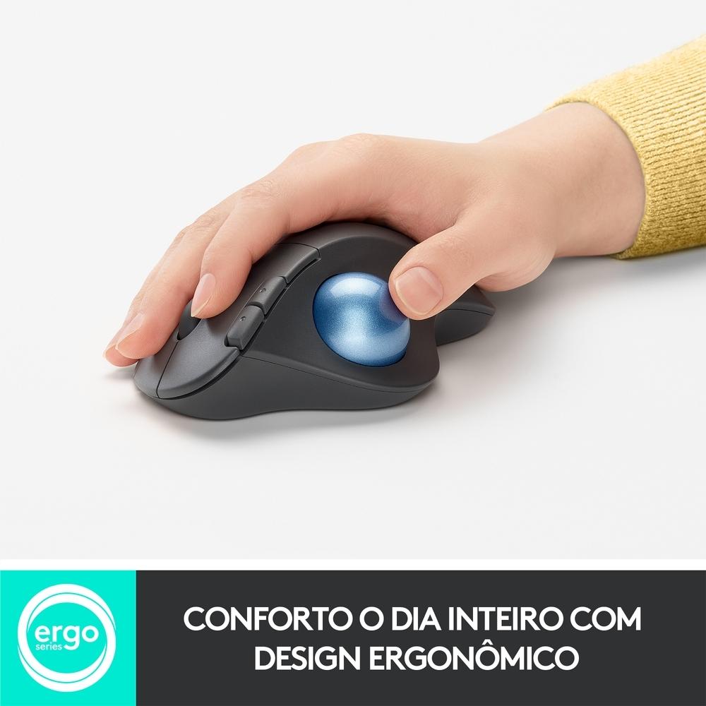 MOUSE SEM FIO LOGITECH TRACKBALL ERGO M575 DESIGN ERGONÔMICO, CONEXÃO BLUETOOTH E USB – ND.com